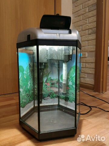 Аквариум 20 л. с подсветкой, комрессором, фильтром